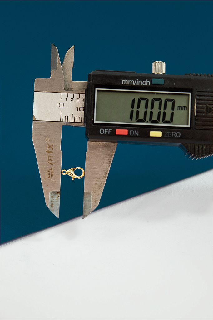 Fecho Lagosta 10Mm 5 Milésimos Ouro - 30pçs - Tudo para Montagem de ...