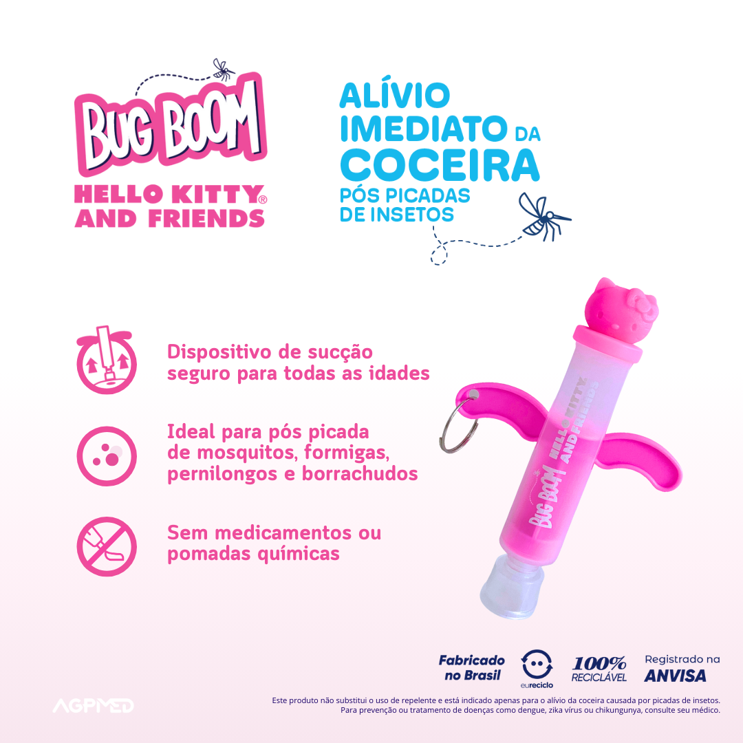 Bug Boom Hello Kitty® and Friends - AGPMED - Produtos Médico-Hospitalares