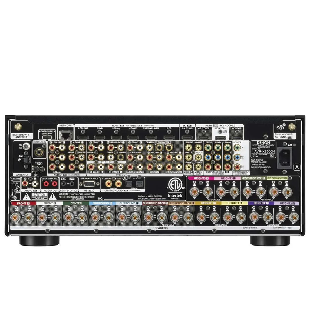 Receiver Denon AVR-X8500 13.2 Canais 8K 150W Dolby Atmos 3D Áudio ...