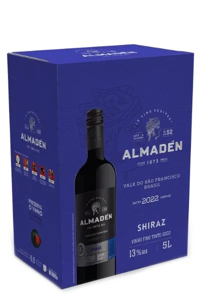 Almadén Shiraz Bag in Box - 5l - Adega Boulevard