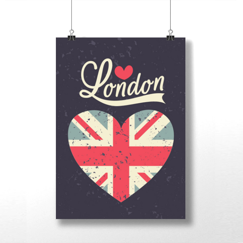 Placa da Inglaterra Retro Decorativa - Placa Londres Retro - Gringo's House | Relógios Canecas e ...