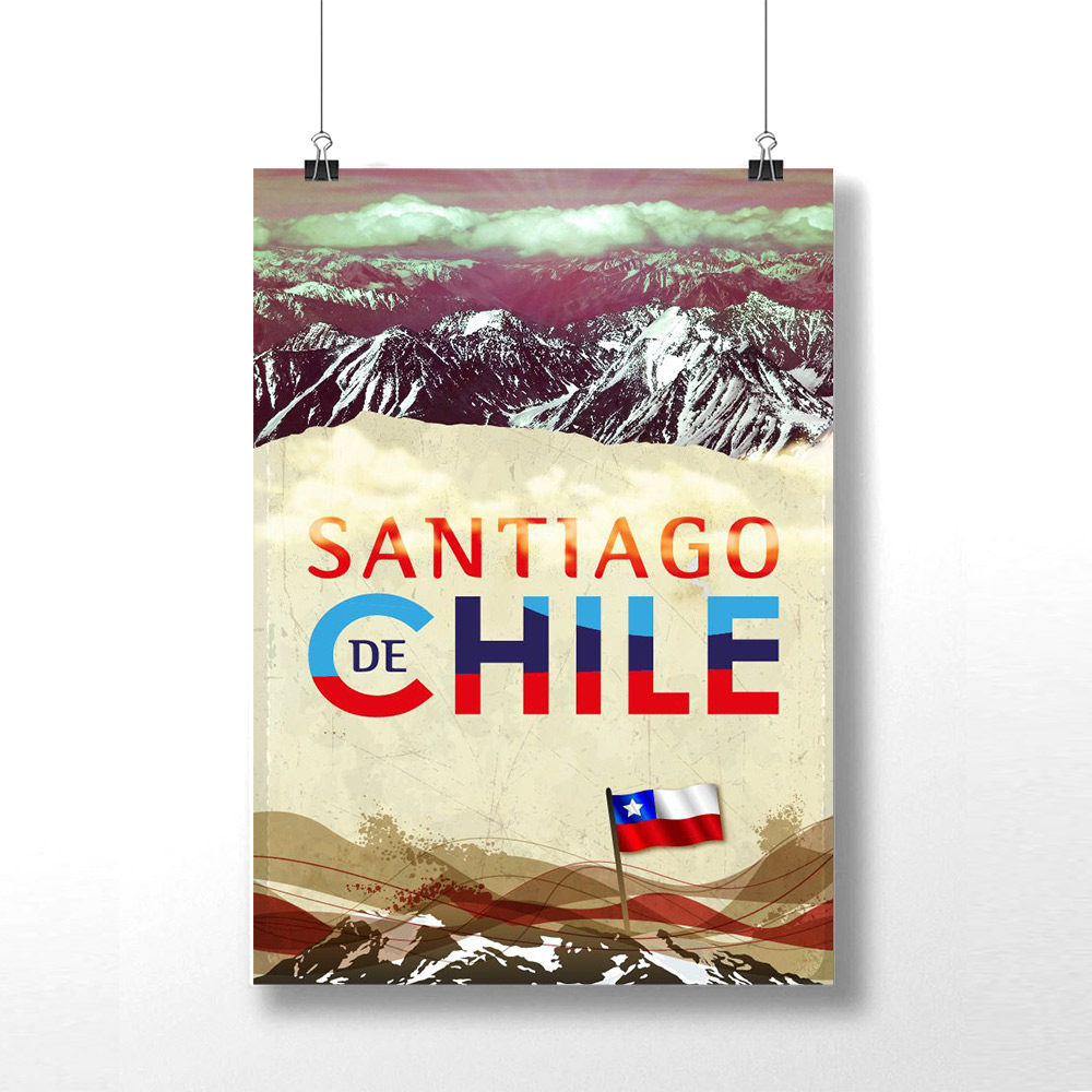 Placa Decorativa de Viagem Chile Decoração - Gringo's House | Relógios ...