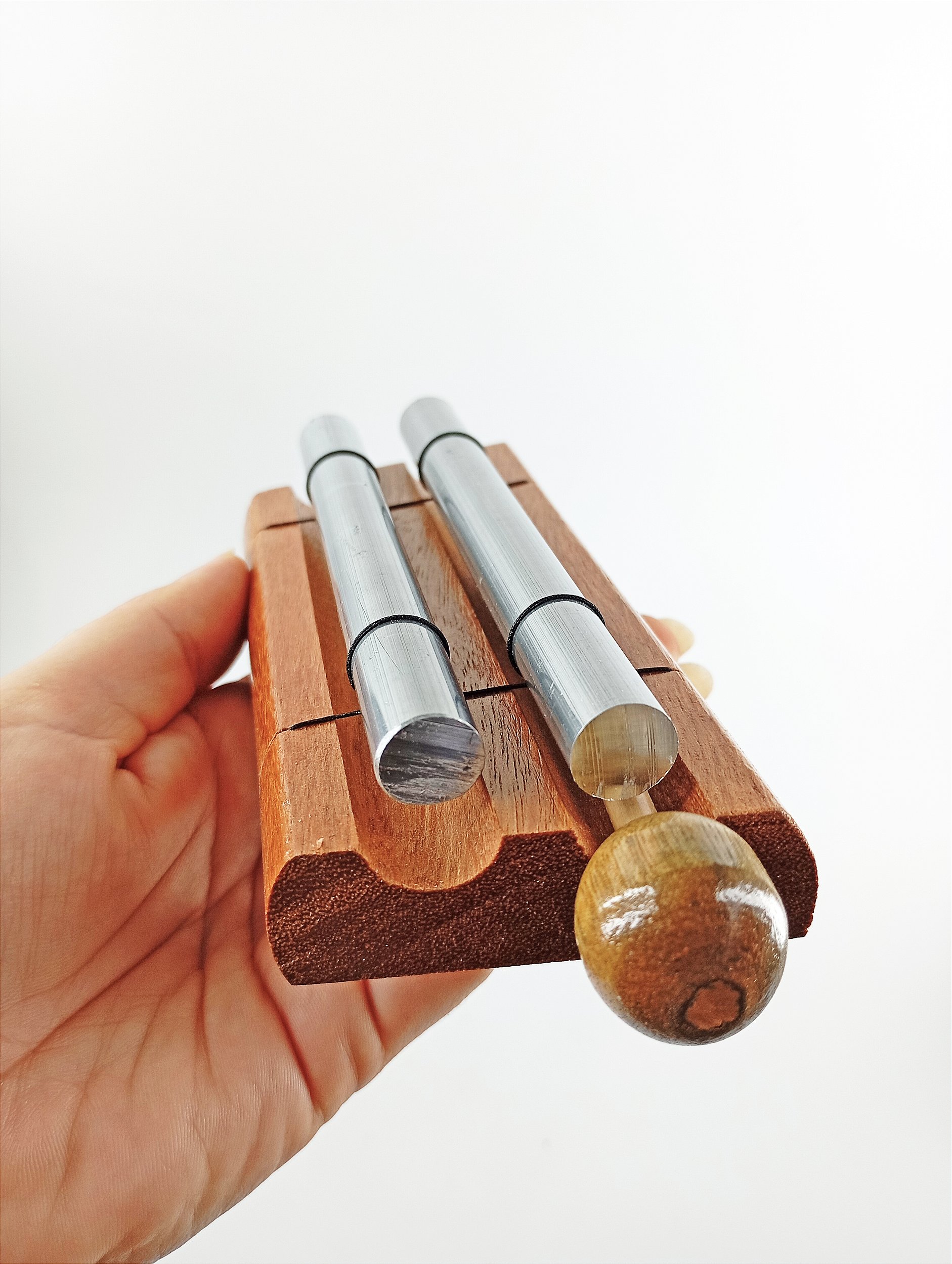 Sino Pin em Madeira Duplo – Harmonia para seu lar - Sua Loja de Boas Energias!