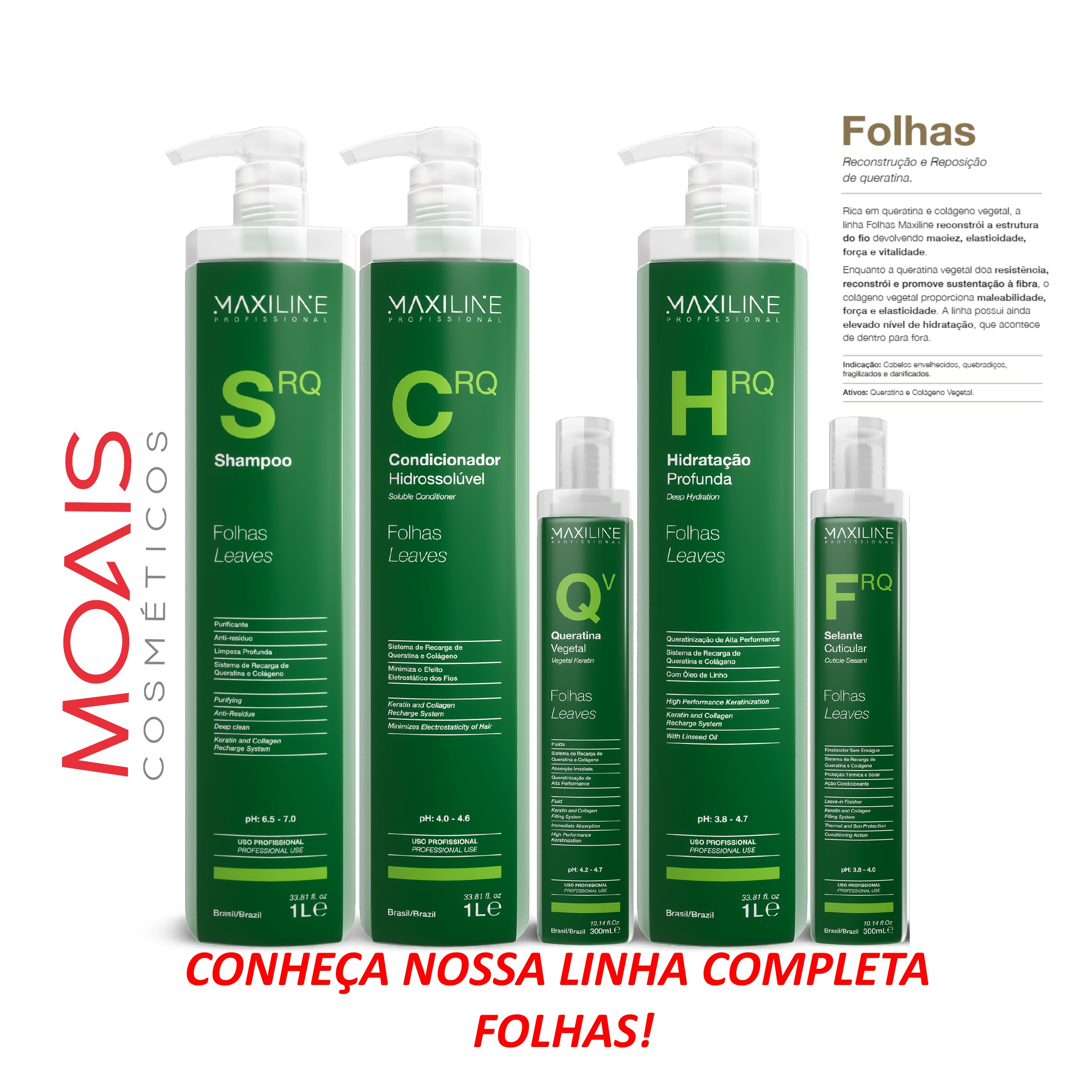 Finalizador Selante Cuticular Folhas Maxiline - 300ml - https ...