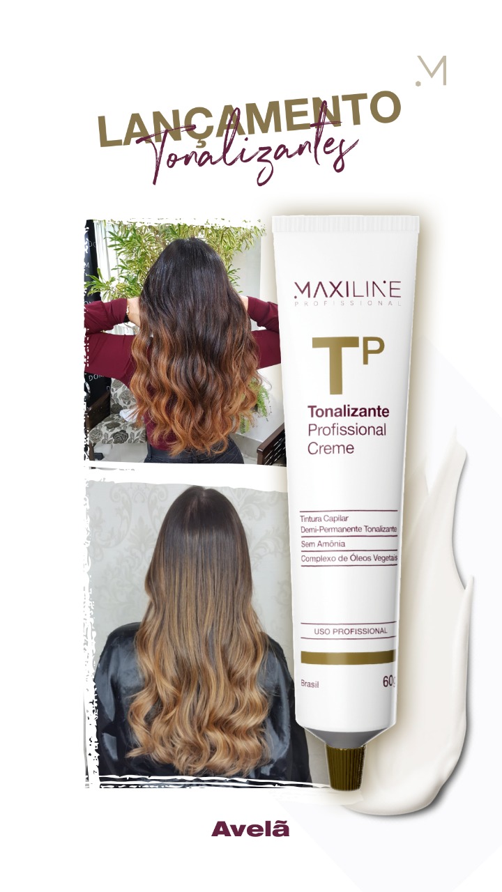 12 Tubos de TONALIZANTE Profissional Creme Maxiline Diversos - 60g ...
