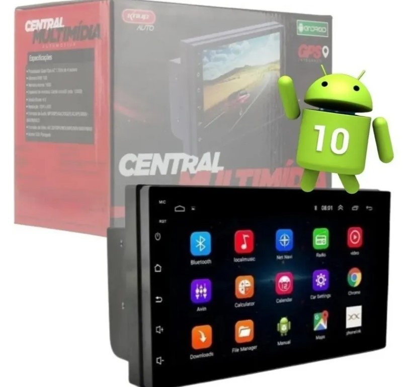 Painel Multimidia Moldura Grafite Novo Palio CarPlay Ano 2013 2014 2015 ...