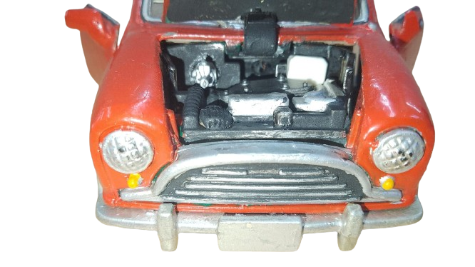 Sucata - Mini Cooper em metal - 1/24 - HTC - MODELISMO