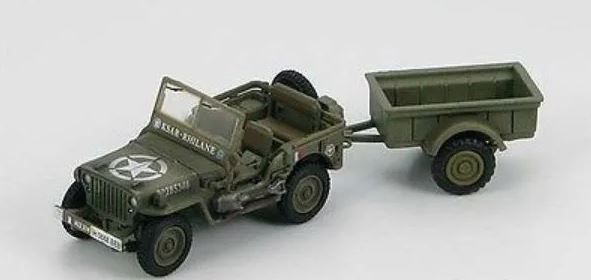 HELLER - US 1/4 Ton Truck & Trailer - 1/72 - HTC - MODELISMO