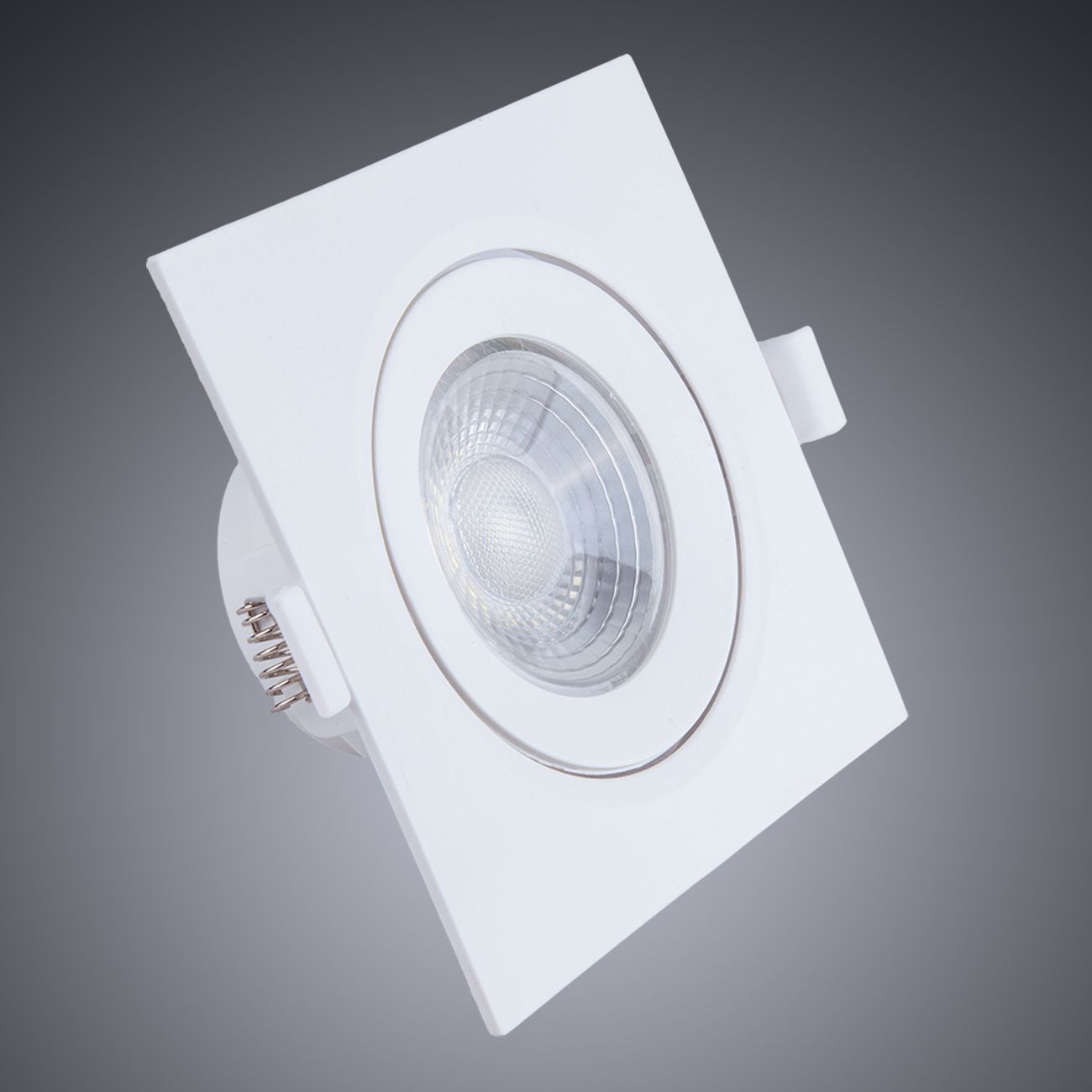 Spot Led Embutido Gesso 10W Quadrado Direcionável Luz Quente ou Fria ...