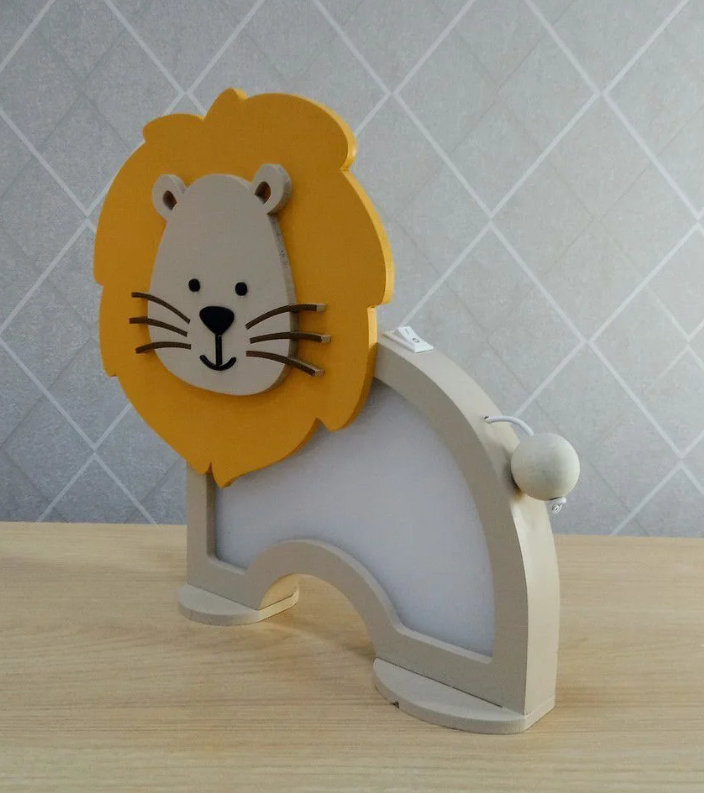 Luminária Infantil Leão - ABC de bebê