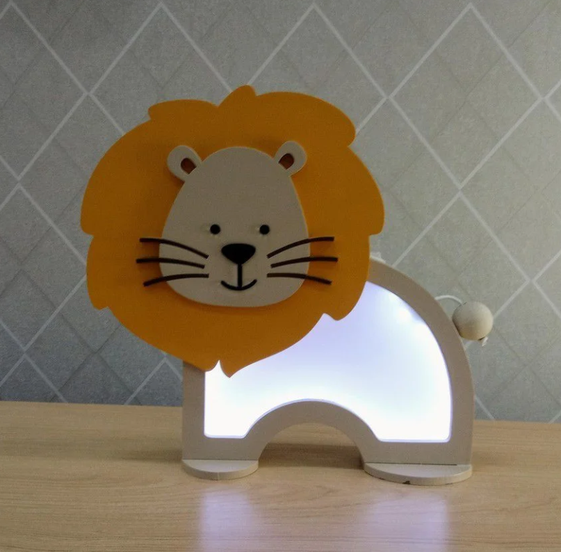 Luminária Infantil Leão - ABC de bebê