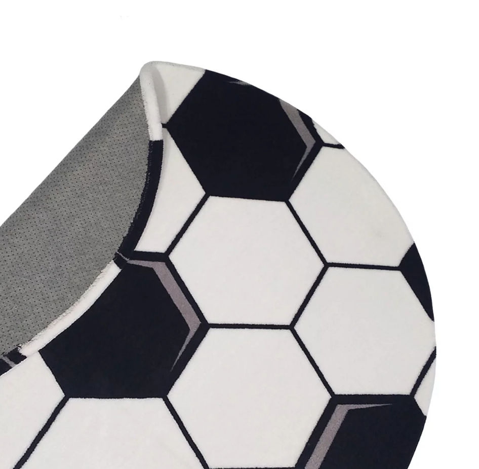 Tapete - bola de futebol cinza - redondo - Móveis, poltronas de ...