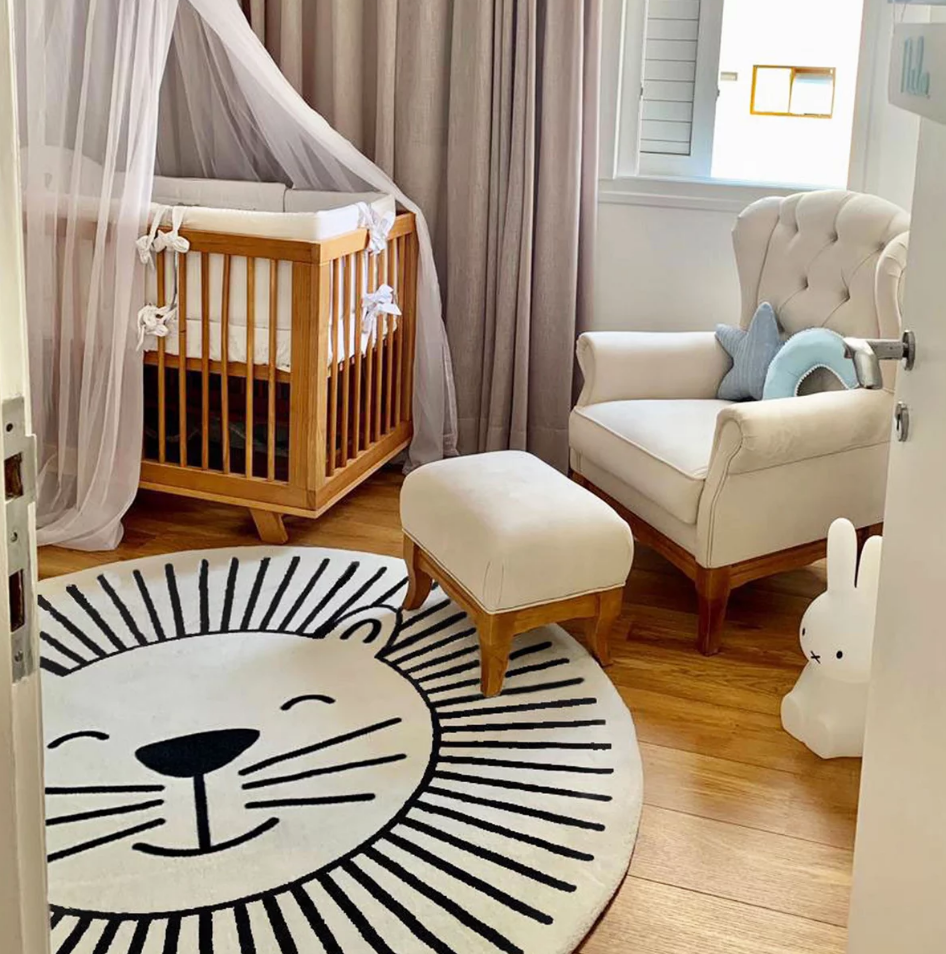 Tapete - leão off - redondo - ABC de Bebê - Loja de Móveis para Quarto ...