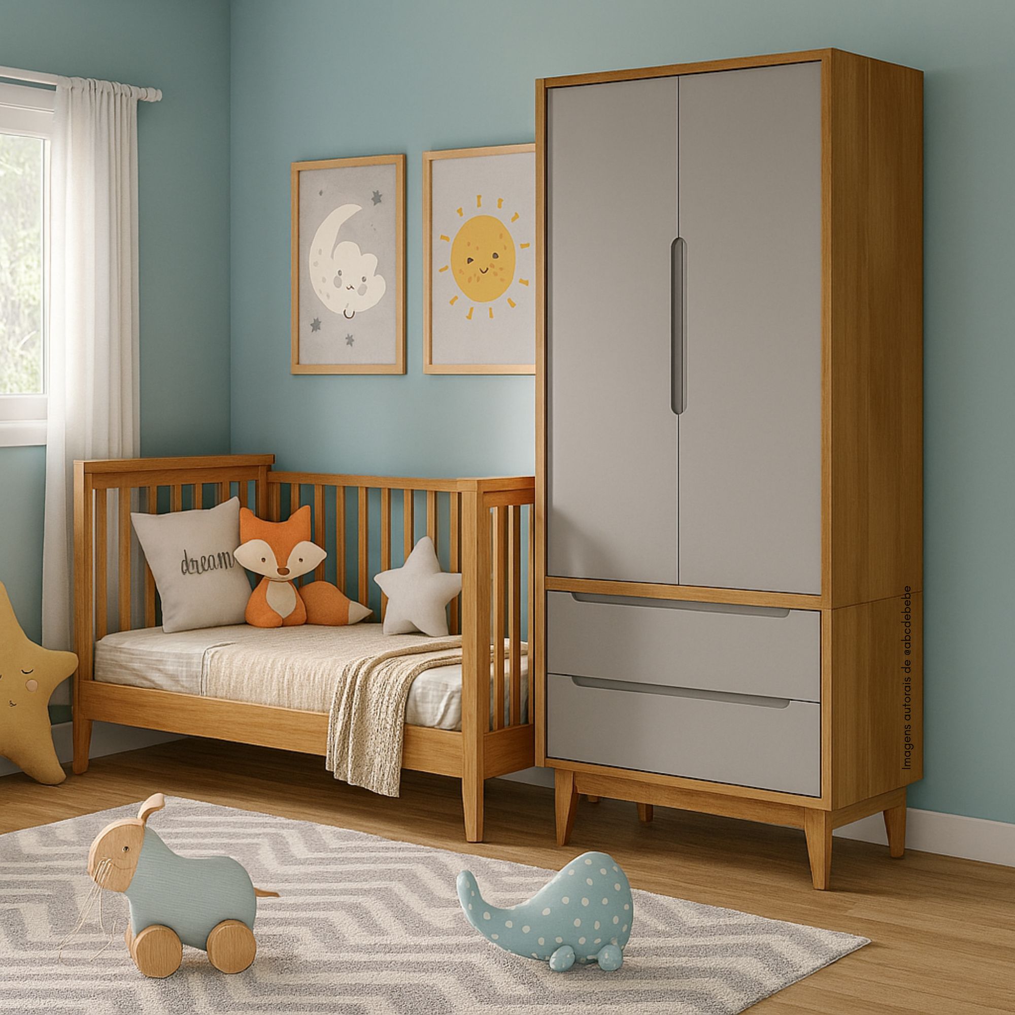 Armário Modular Duplo Bo Up Madeira para Quarto de Bebê - ABC de Bebê ...