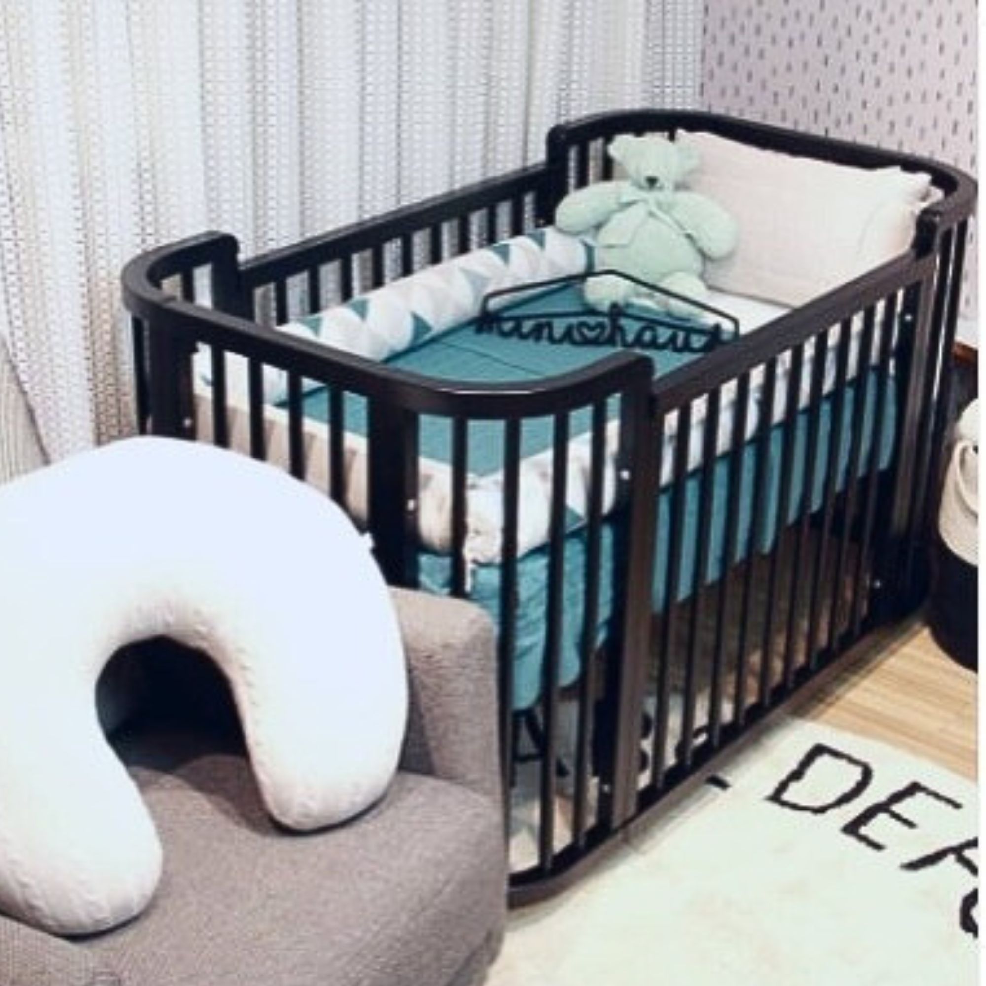 Berço Multifuncional 3 em 1 em Madeira Maciça com Colchão Incluso - ABC ...