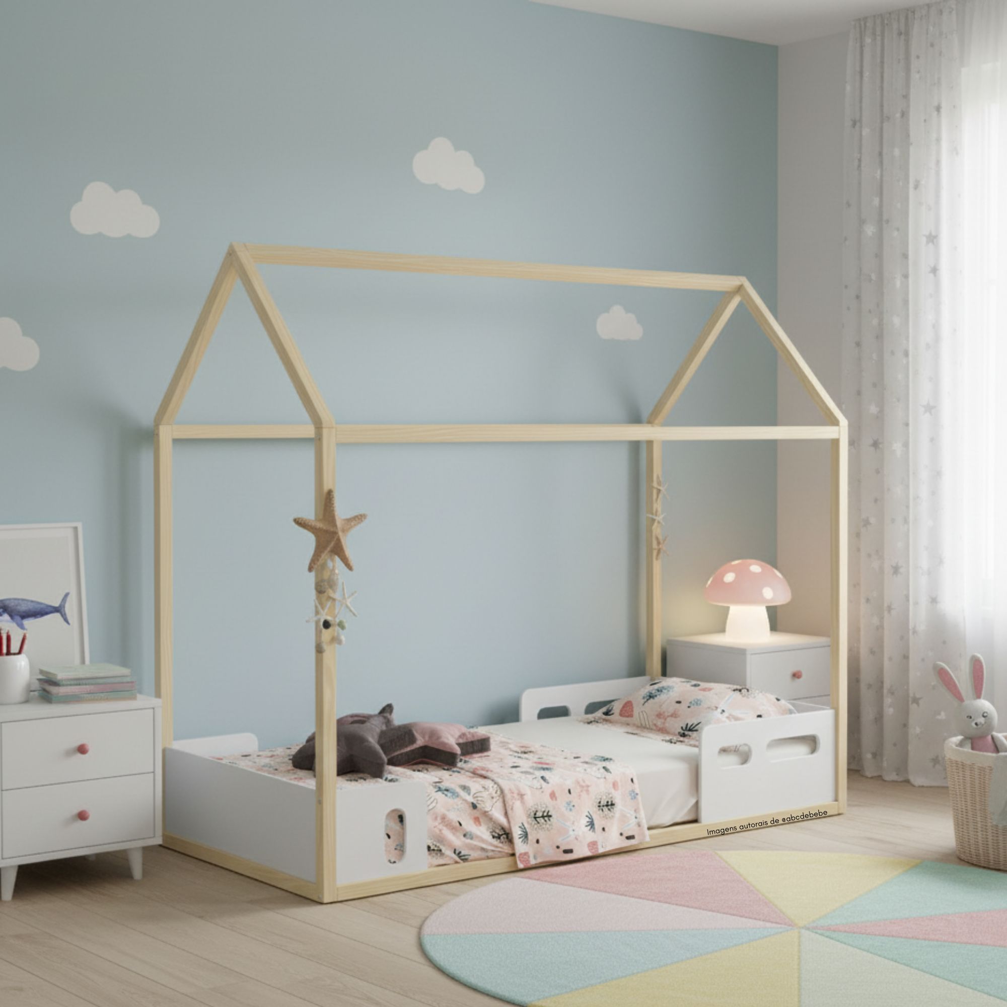 Cama Infantil Liv – Madeira com Grades Laterais e Design Seguro 🌿 - ABC ...