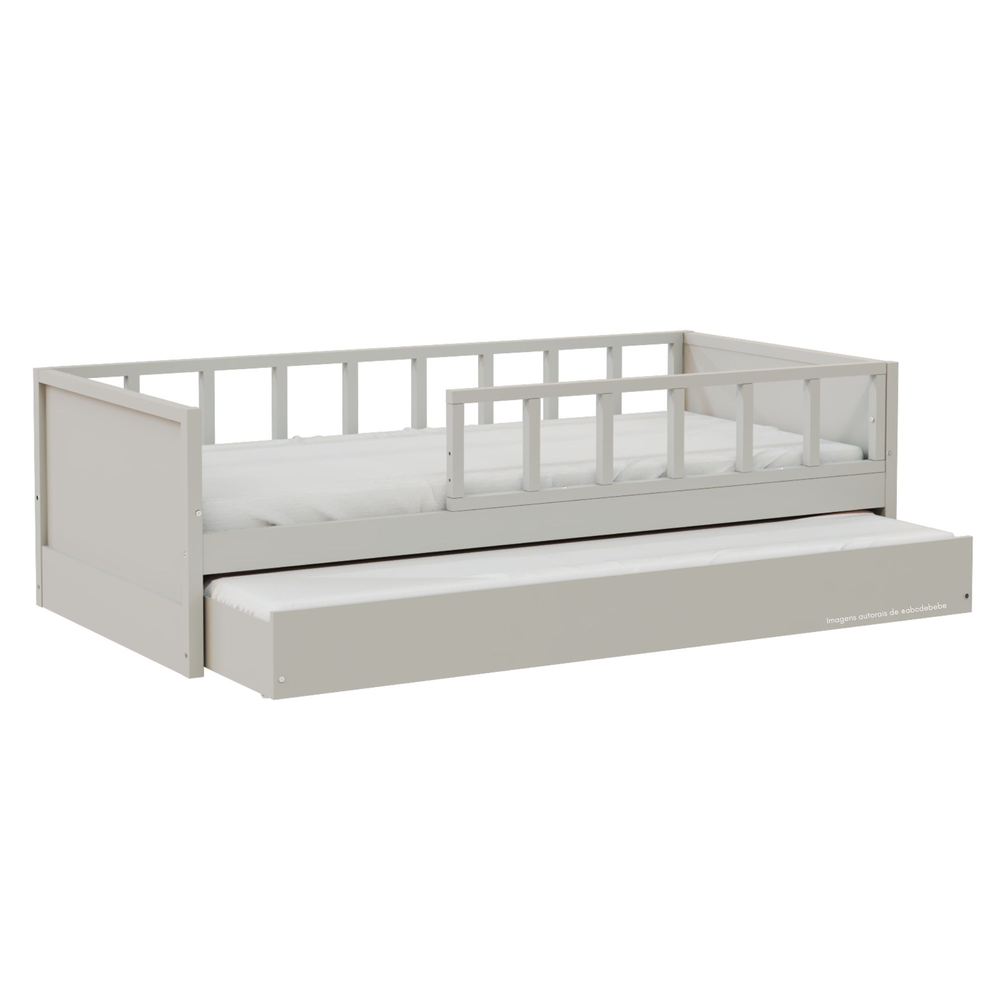 Cama Infantil Link em Madeira Reflorestada com Grades Palitadas. - ABC ...