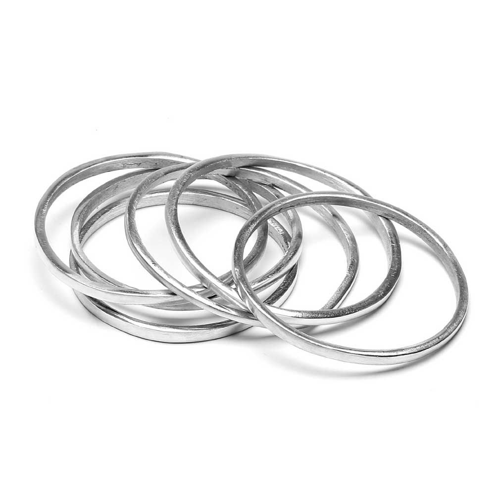 Pulseiras Conjunto com 06 argolas em alumínio Vestopazzo - Alumi Joias ...