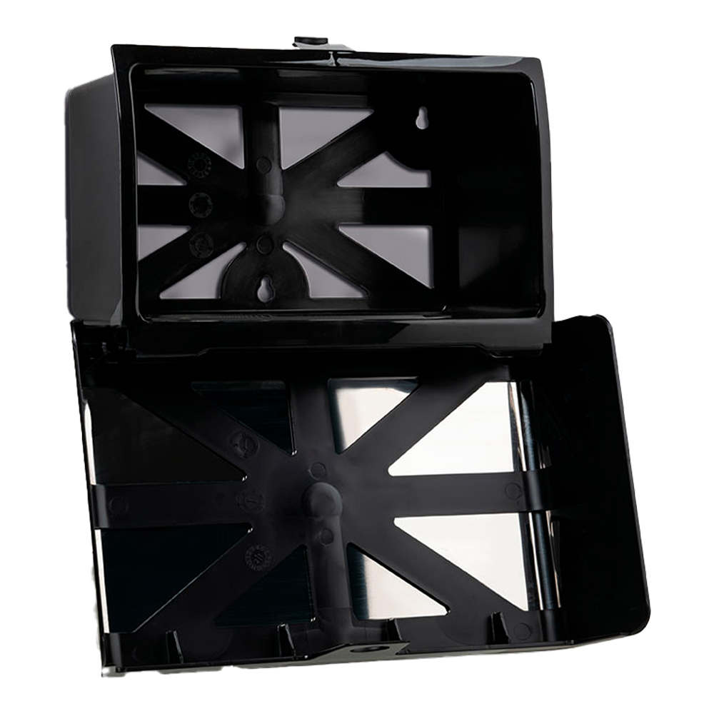 Dispenser Papel Toalha Interfolha Nobre Select Inox Preto | Essenza ...