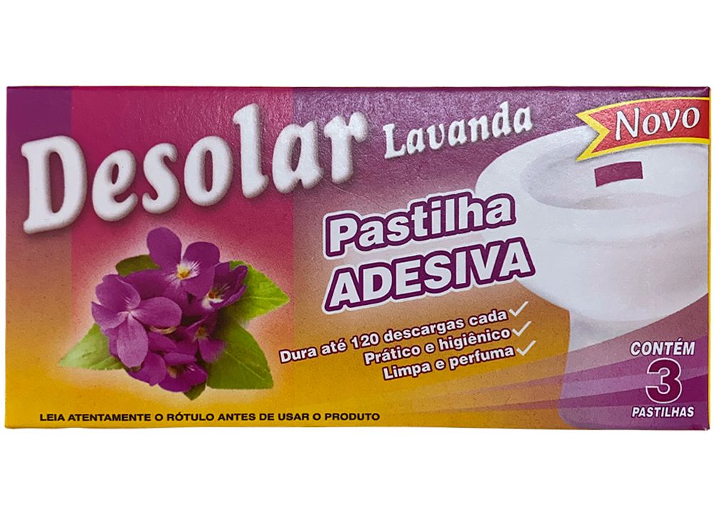 Pastilha Adesiva Desolar com 3 - Produtos de Limpeza, Higiene e ...