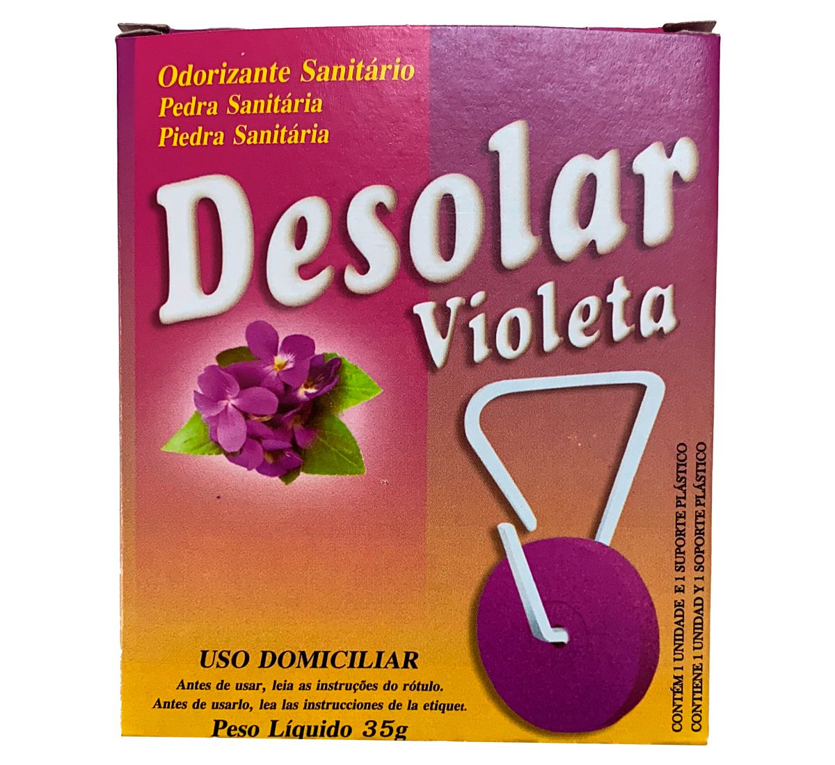 Pedra Sanitária Desolar 35g - Produtos de Limpeza, Higiene e ...