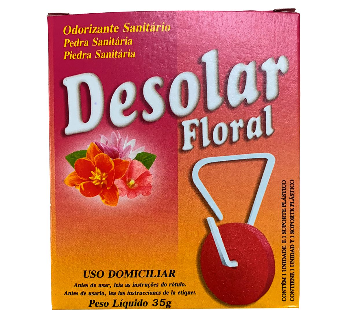 Pedra Sanitária Desolar 35g - Produtos de Limpeza, Higiene e ...