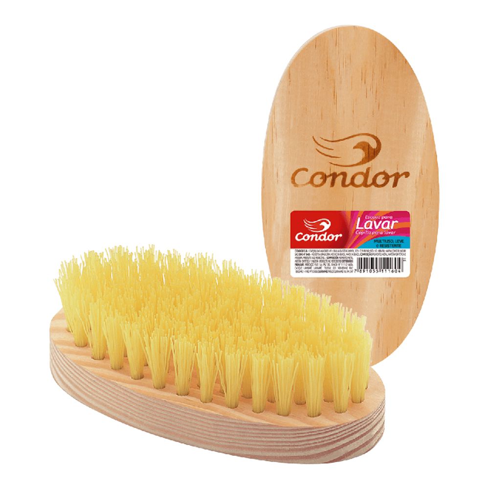Escova de Madeira Multiuso Condor | Essenza - Produtos de Limpeza ...