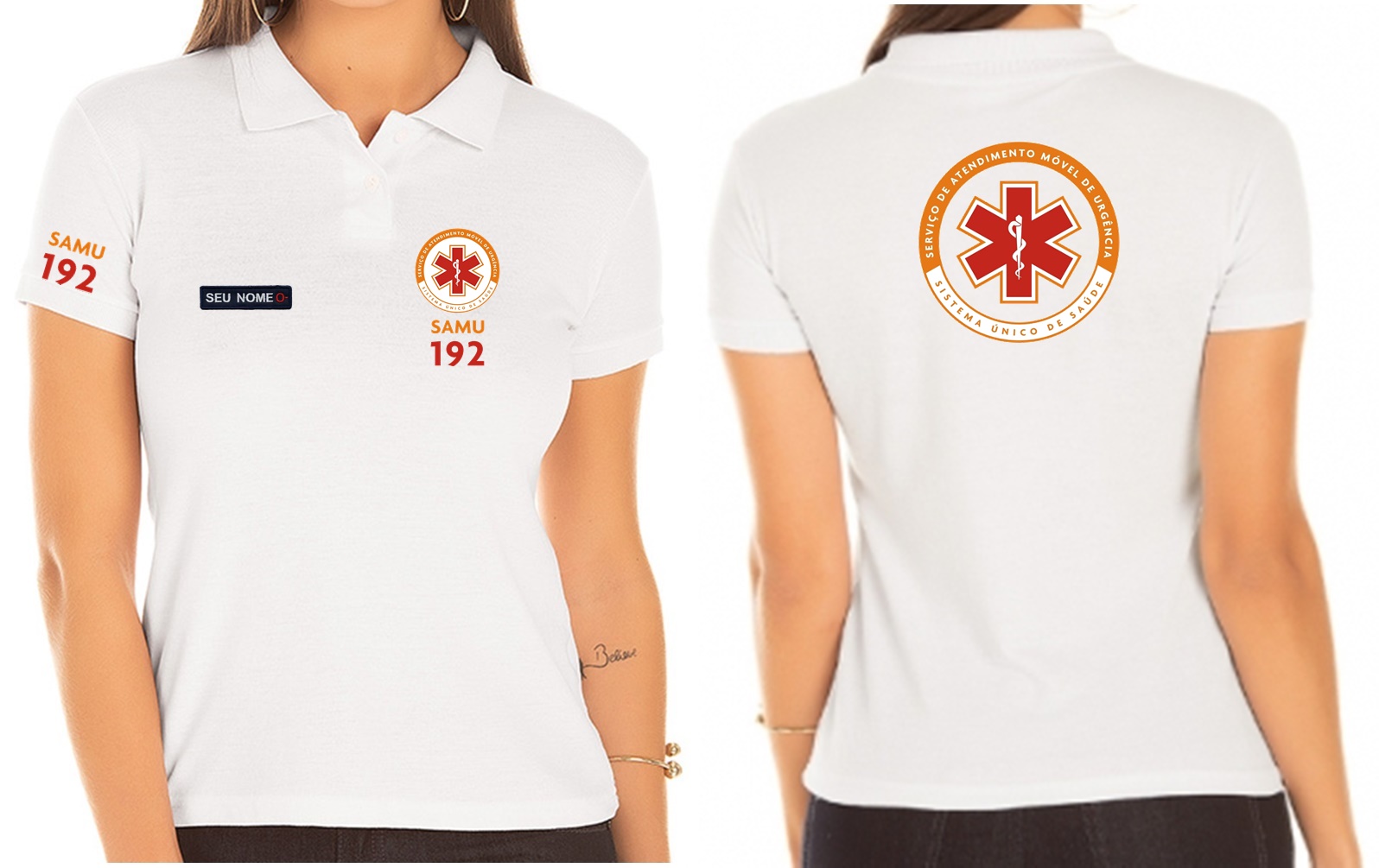 Camisa Polo Feminino Profissional Samu Bordado - Innovare Sul - Loja de Camisas Bordadas ...