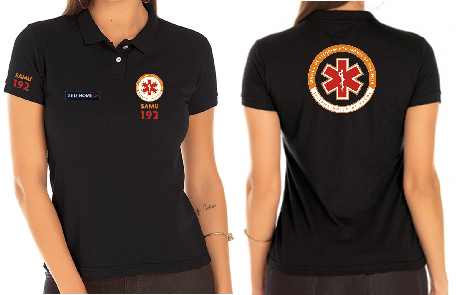 Camisa Polo Feminino Profissional Samu Bordado - Innovare Sul - Loja de Camisas Bordadas ...