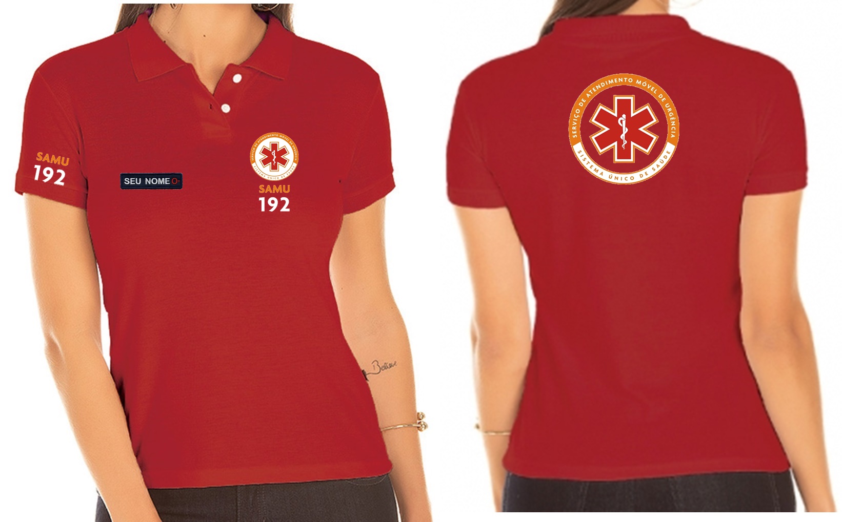 Camisa Polo Feminino Profissional Samu Bordado - Innovare Sul - Loja de Camisas Bordadas ...
