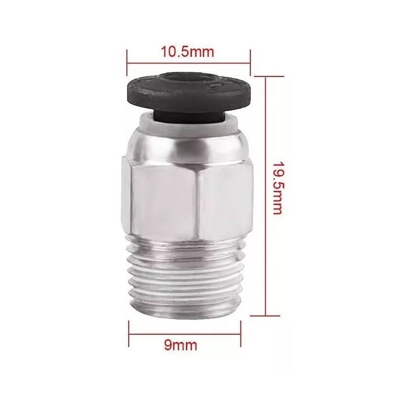Conector PC4-01 M10 - Loja 3D House: Tudo para sua Impressora 3D
