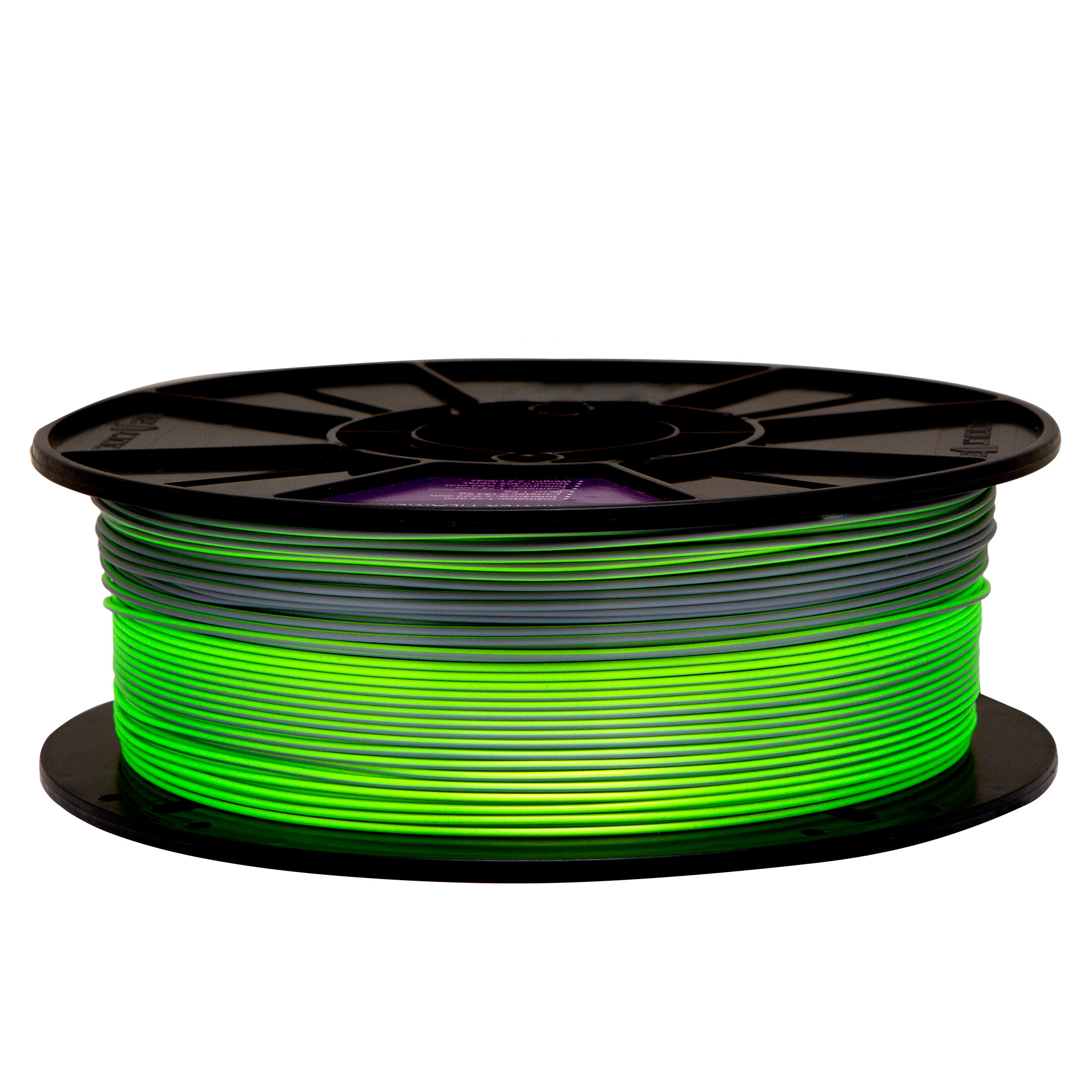 Filamento PLA Duo Color Prata e Verde Neon V-Silk High Speed | 1,75mm ...