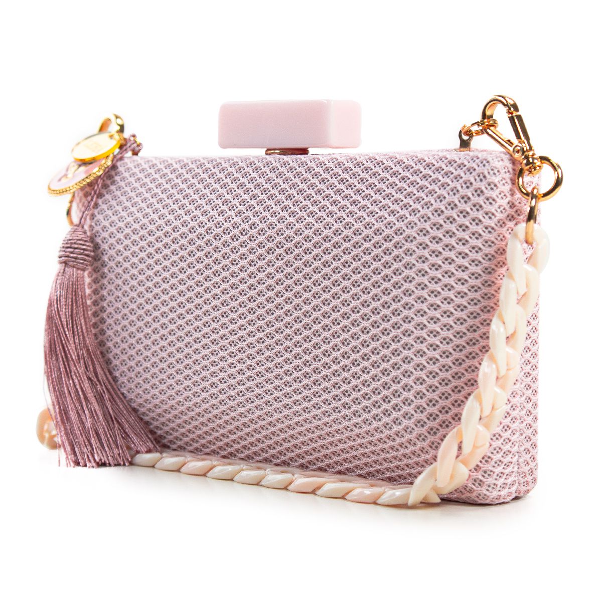 Bolsa de Mão Clutch Festa Casamento Formatura Rosa Rosê - Lehá