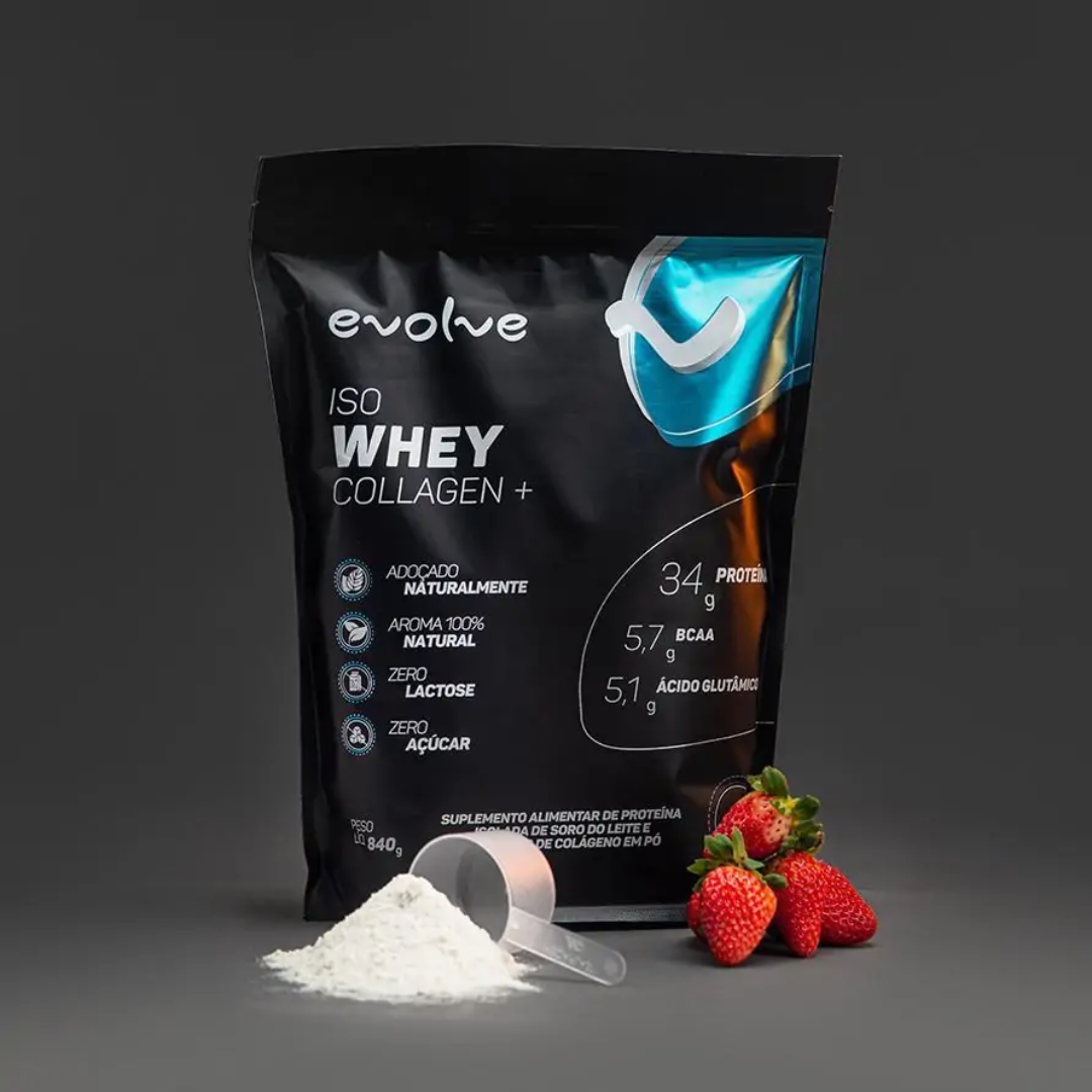 Iso Whey Collagen + (840g) Evolve - Atletic Suplementos