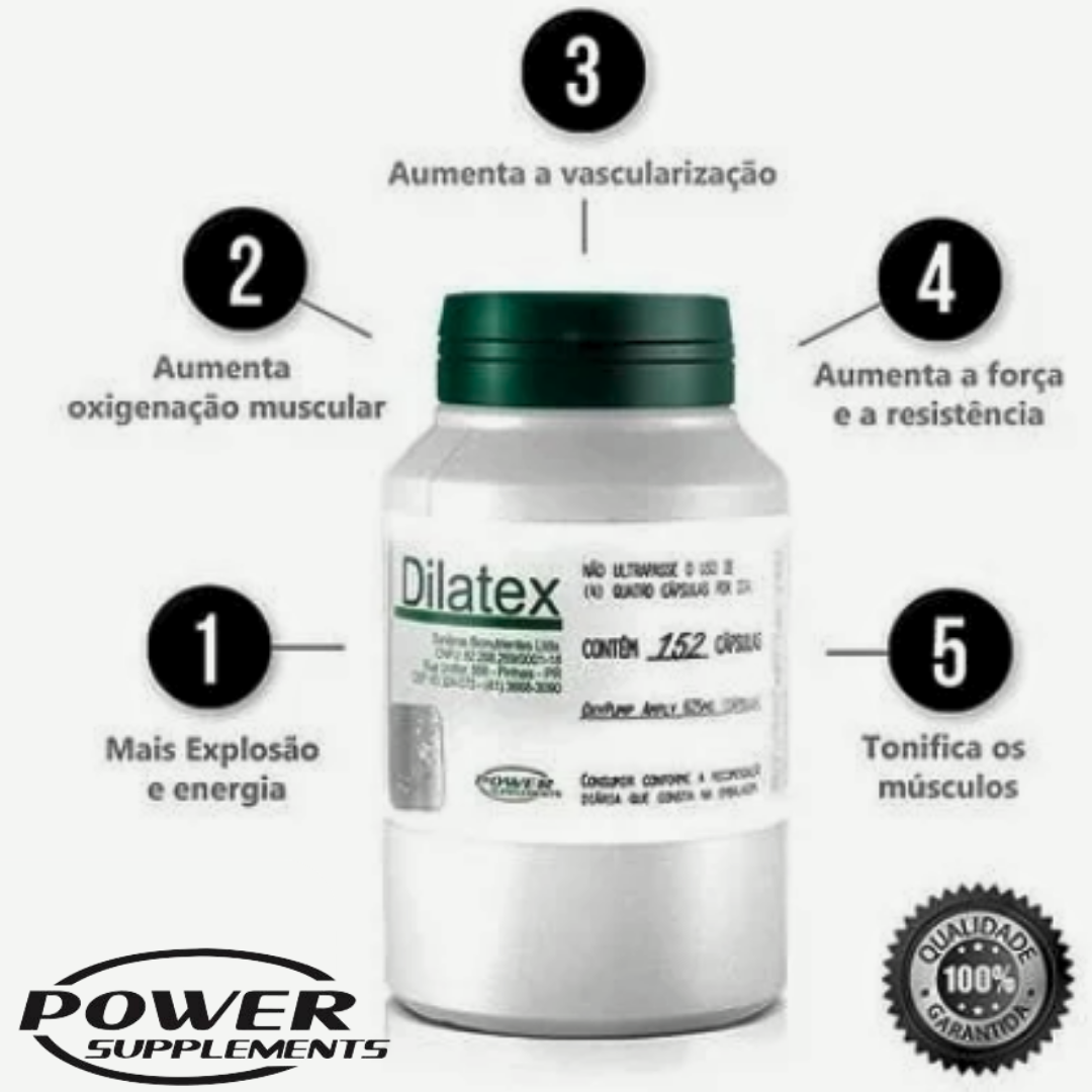 Dilatex (152 cápsulas) - Power Supplements - Atletic Suplementos