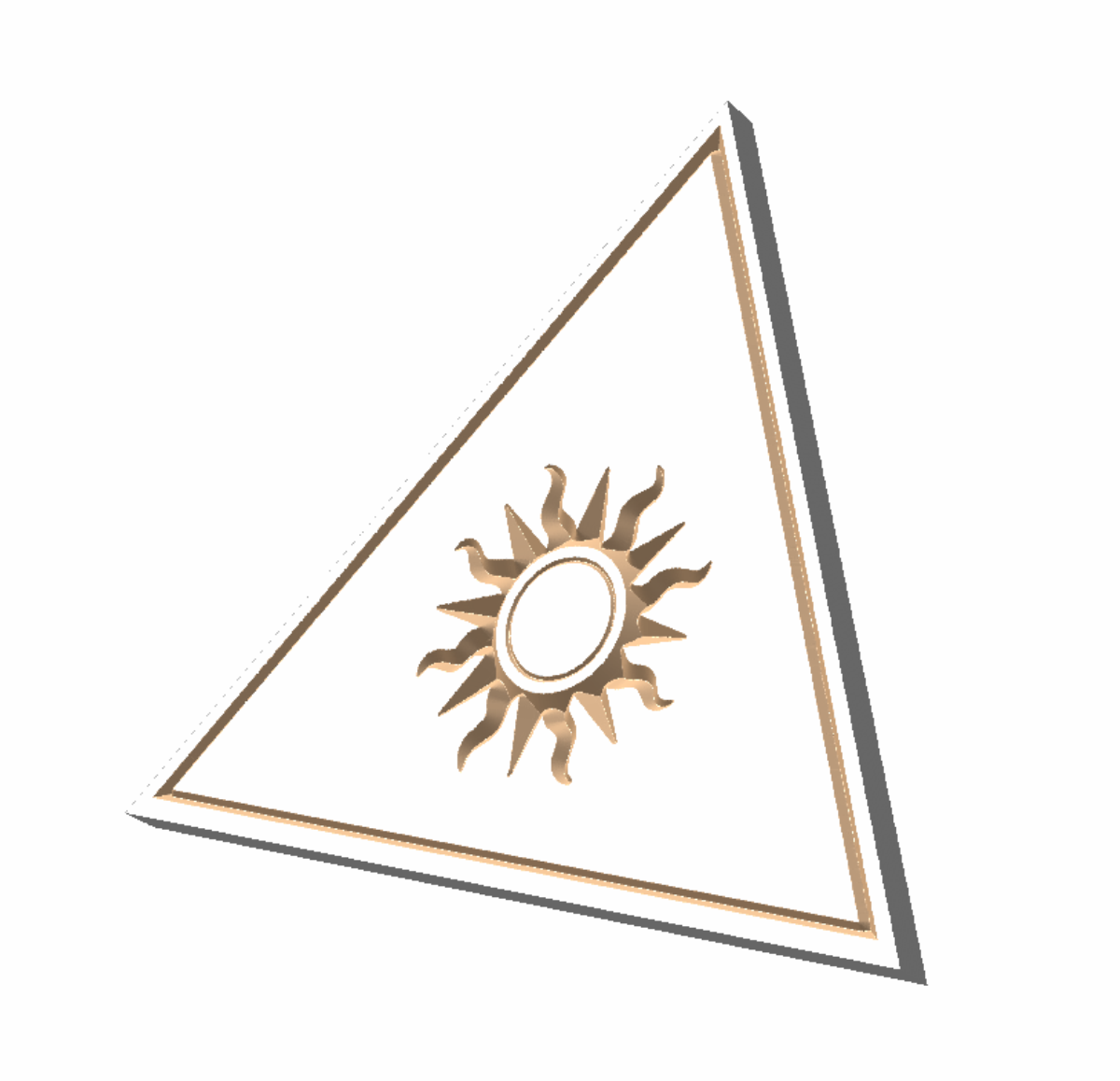 Placa Triângulo Sol - Arbor