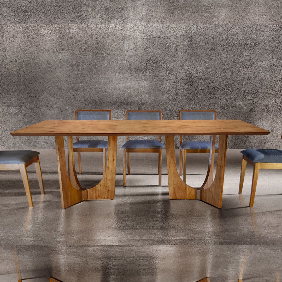 MESA RAFANA TRENTO 2,00X1,00 LAMIN. CLARO ./CINAMOMO - Casa Guido ...