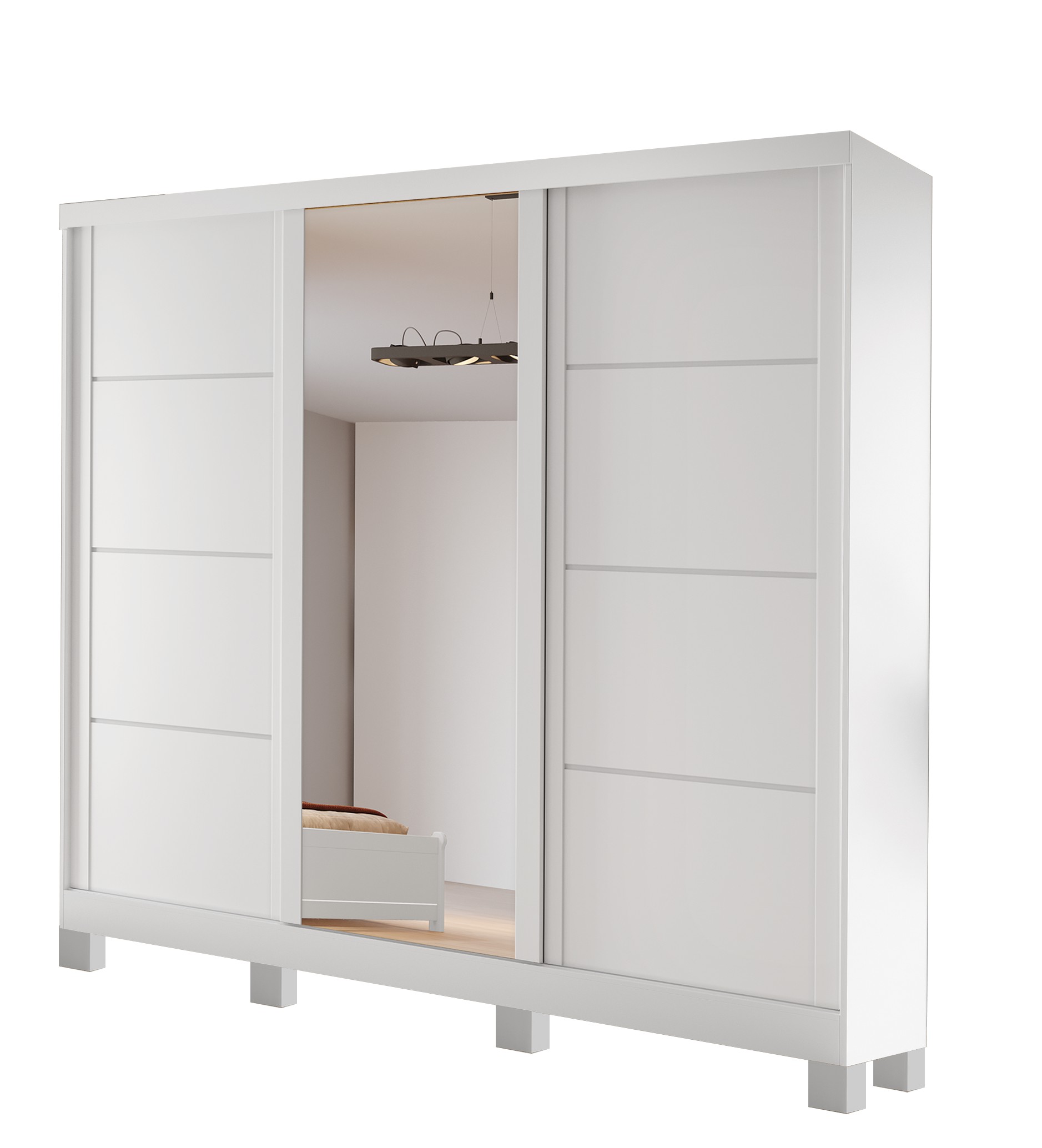 ROUPEIRO FIRENZE - 3 PORTAS - 2,40MT DE LARGURA - C/ESP C/PES ./BR ...