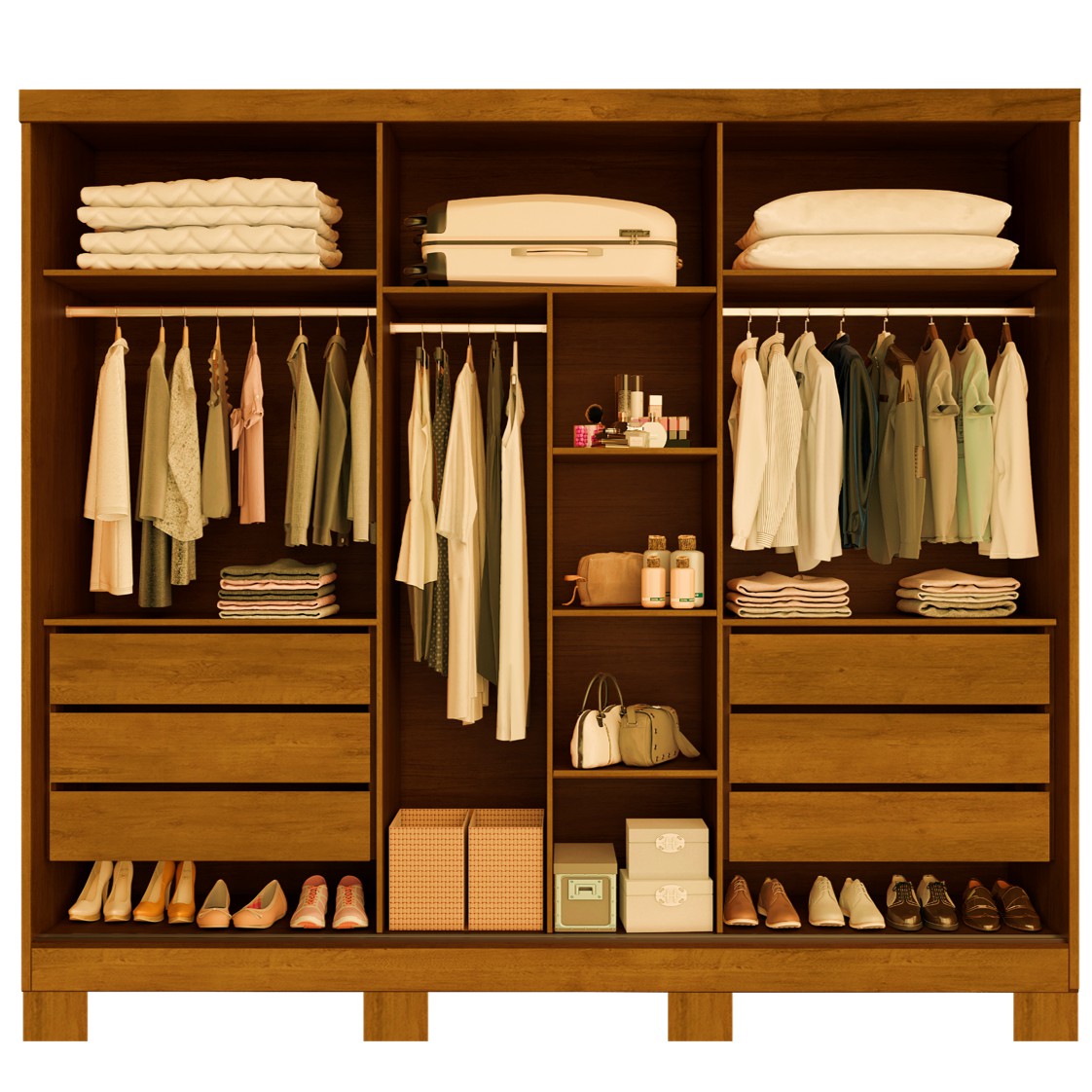 ROUPEIRO BERGAMO - 3 PORTAS - 2,70 DE LARGURA - NATURE - Casa Guido ...