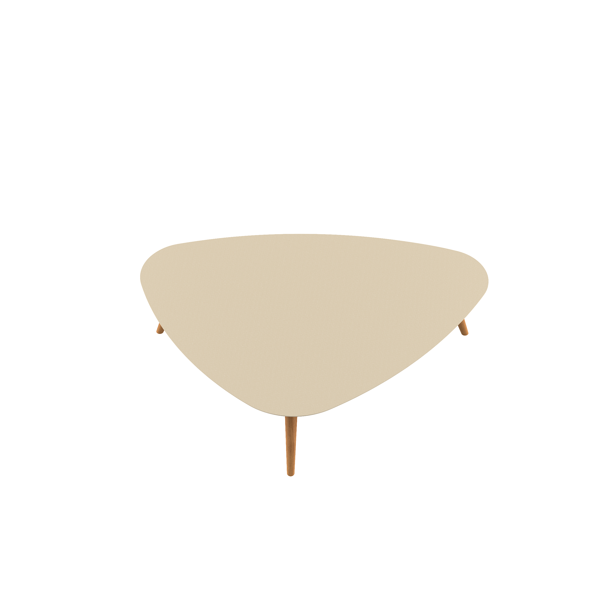 MESA DE CENTRO CICLO TRIANGULAR M TAMPO CHAMPAGNE - AMENDOA - Guido ...