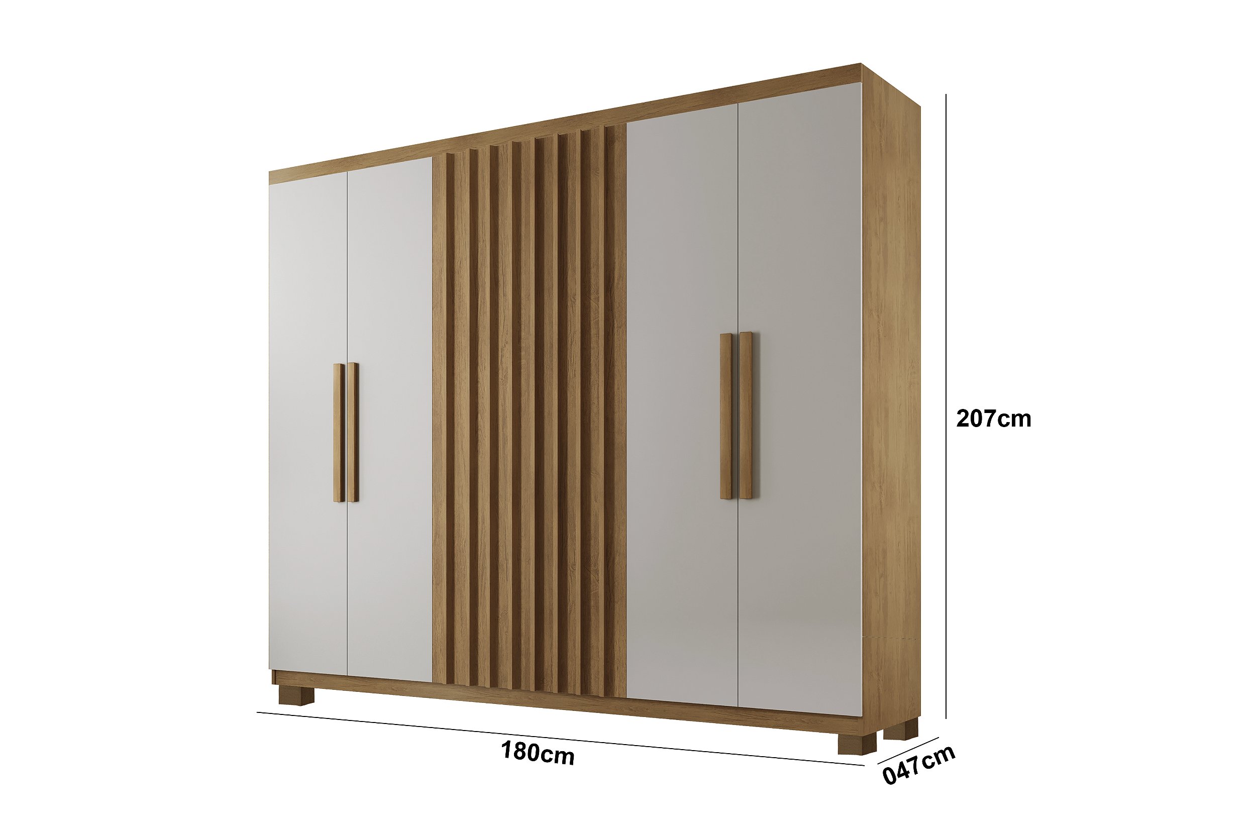 ROUPEIRO 6P RUFATO CAIRO C/PES 1,80MT ./NATURE/OFF WHITE - Casa Guido ...