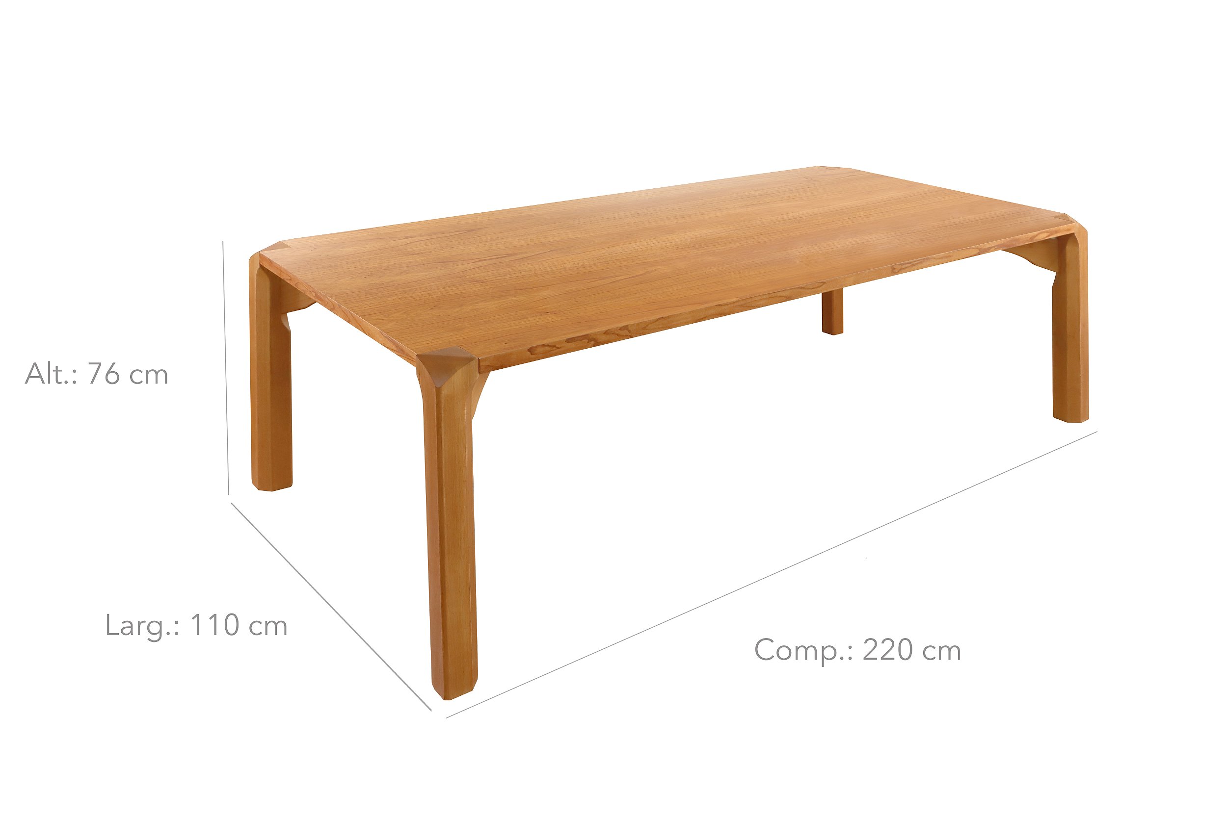 MESA RAFANA RAFIA 2,20X1,10 S/VD LAMINADA ./CINAMOMO - Casa Guido ...
