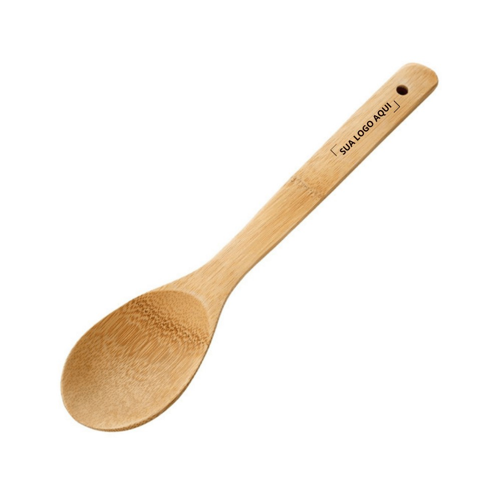 Colher Pau 30 cm Personalizada com Logo Brinde Corporativo - HOME GIFTS