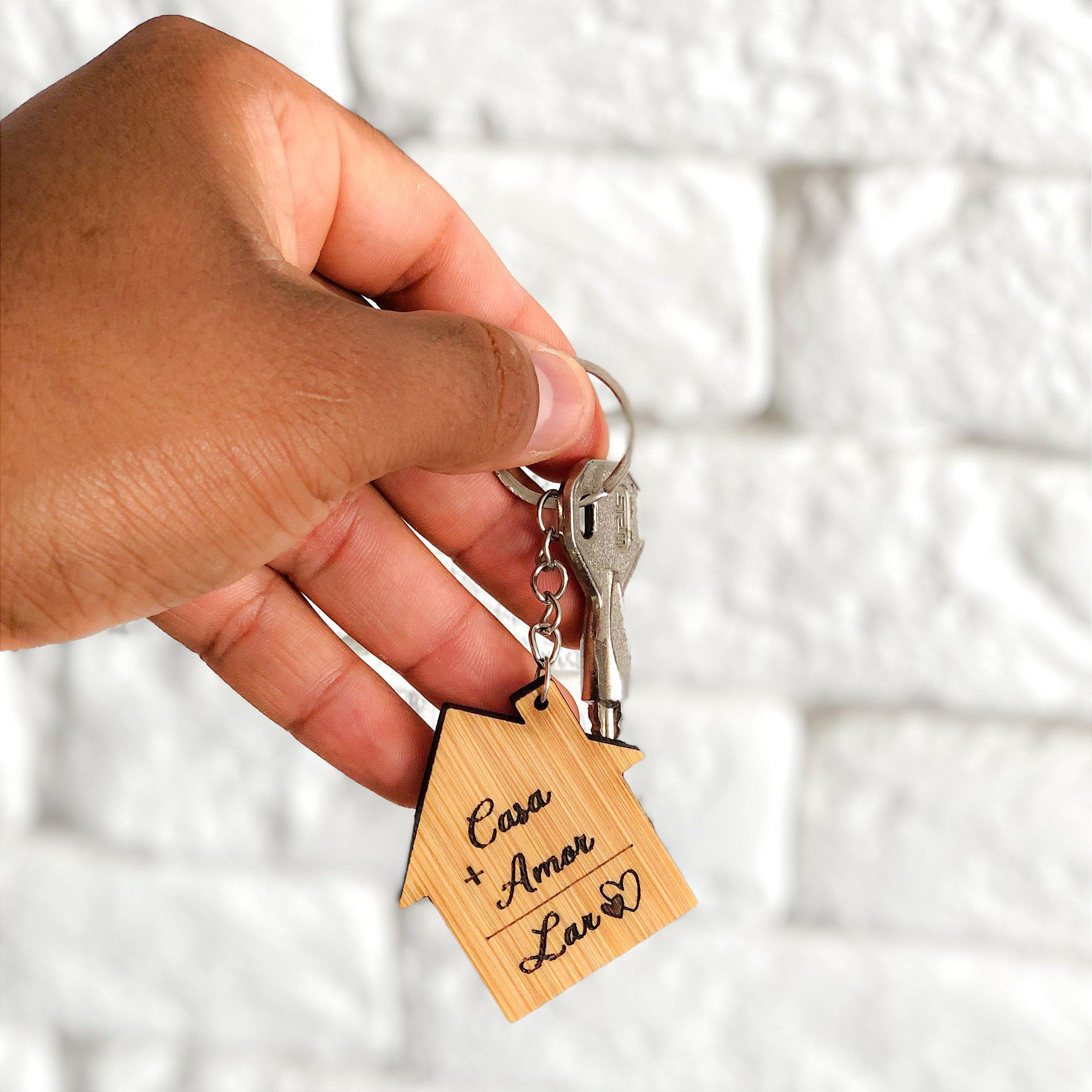 Chaveiro Casa Personalizado com Logo Brinde Corporativo - HOME GIFTS