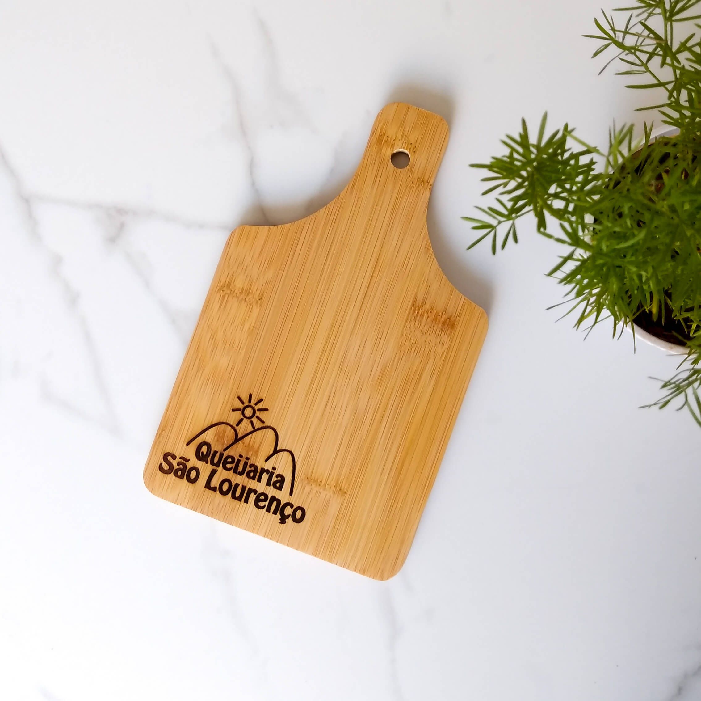 Mini Tábua de Bambu 22 x 13 cm Personalizada | Home Gifts - HOME GIFTS