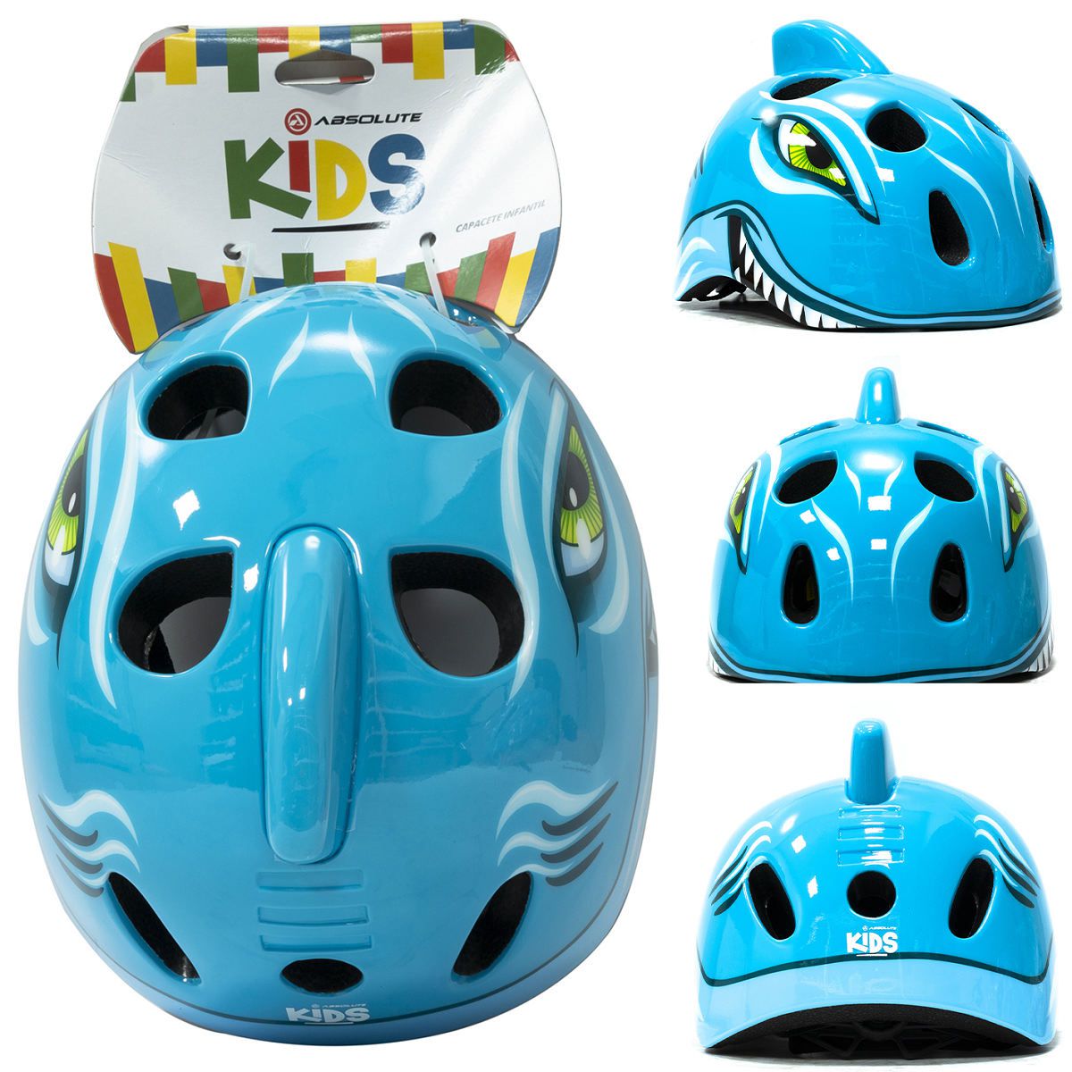 Capacete Absolute Kids Tubarão - Cicles Jaime