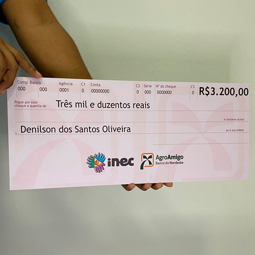 Cheque Gigante - Seven Gráfica - 11 anos!