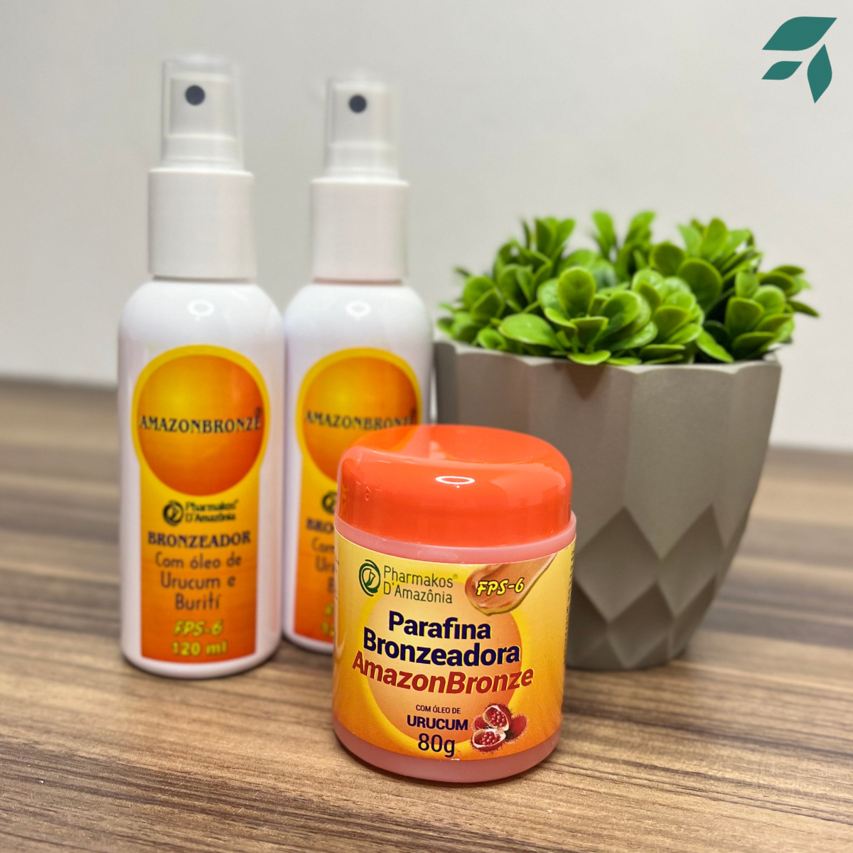 Parafina Bronzeadora com Urucum AmazonBronze Pharmakos 180g - Natunutra