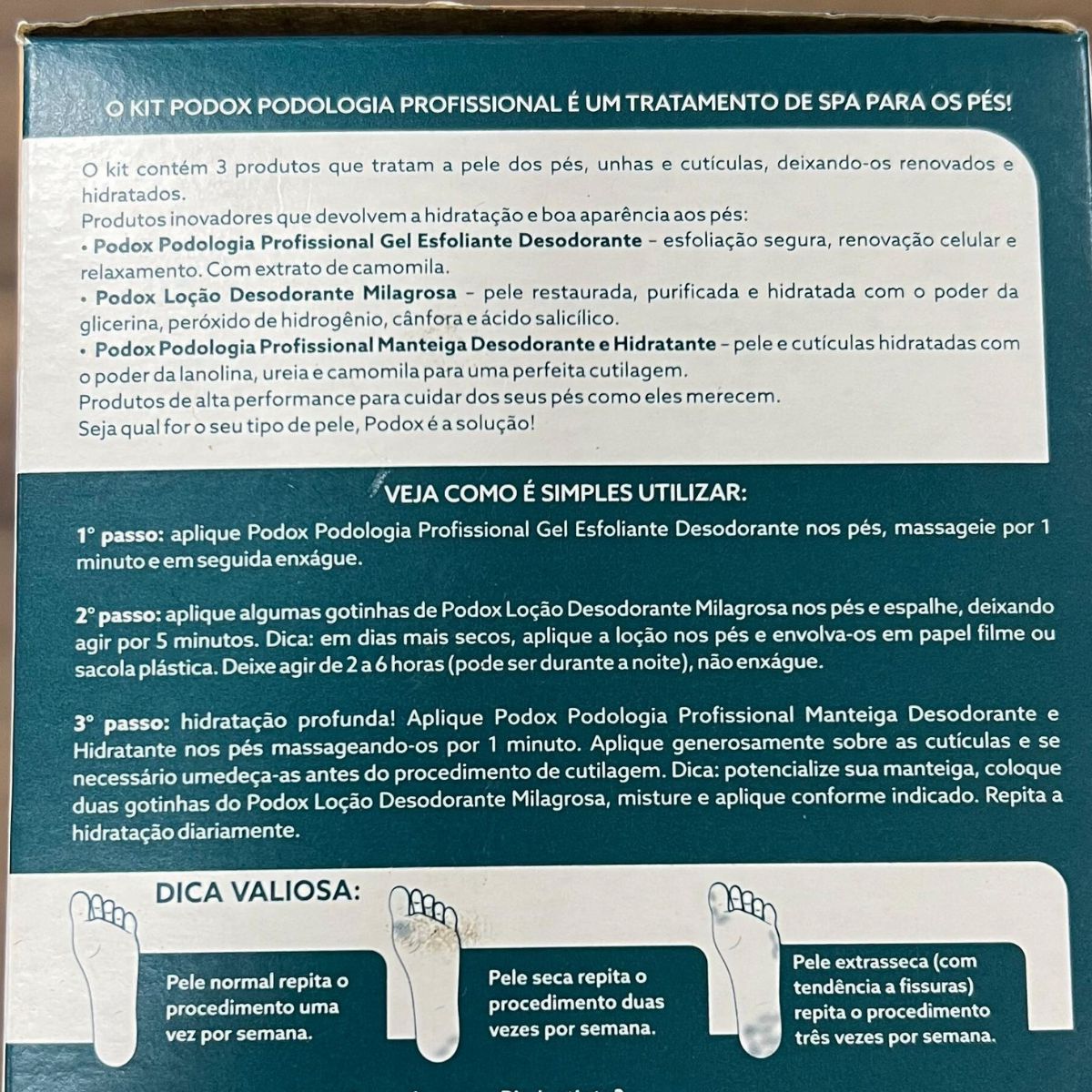 Kit Podox Podologia Profissional Para Os Pés Bio Instinto - Natunutra