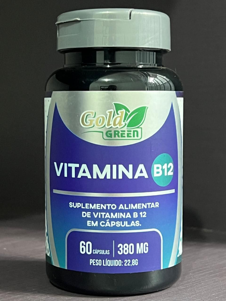 Vitamina B12 380 Mg 60 Gold Green - Natunutra